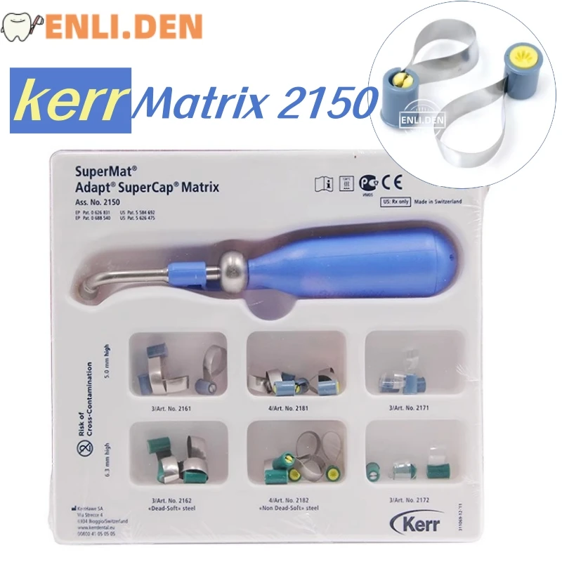 Kerr-SuperMat-Dental-Adapt-SuperCap-Matrix-formando-hoja-anillo-moldura ...