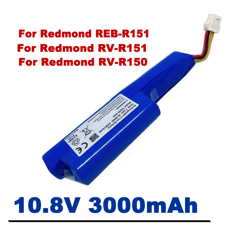 New-10-8V-2600mAh-Li-ion-Rechargeable-Battery-For-Redmond-RV-R150 ...