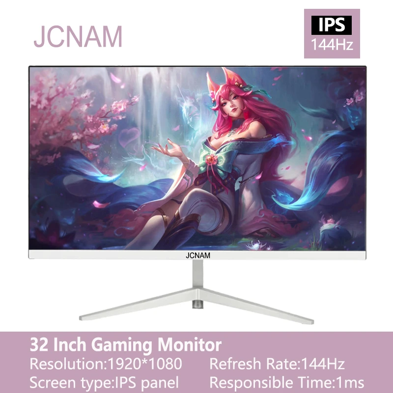 JCNAM-32-Inch-Inch-Monitor-144Hz-Gaming-Computer-Display-Light-Screen-Power-HDMI-compatible ...