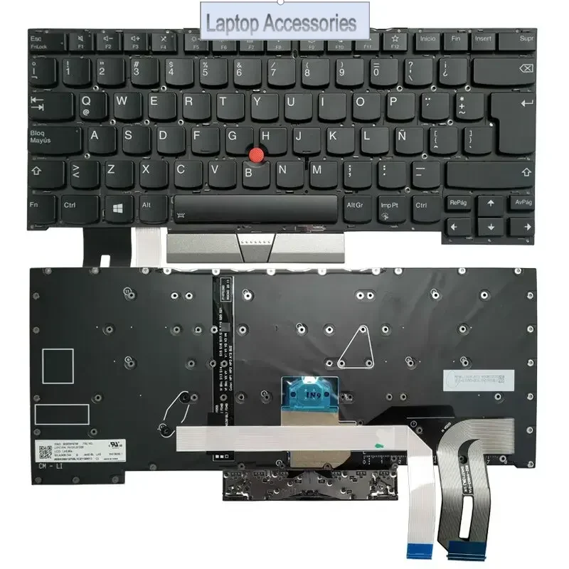 New Baclit Latin Keyboard For Lenovo ThinkPad T14S Gen 1 P1 Gen 3 X1 ...