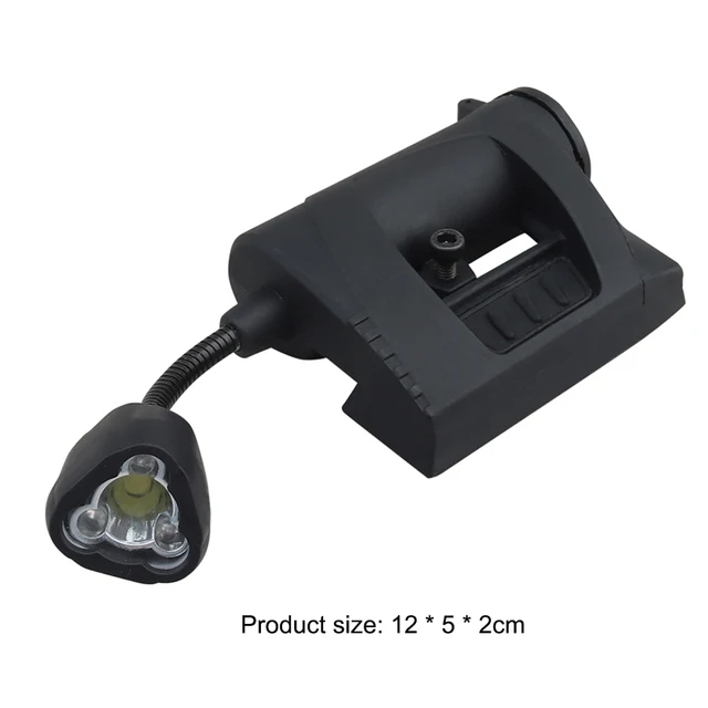 Tactical Helmet Flashlight 3 Modes LED Helmet Torch Nylon Energy-saving ...