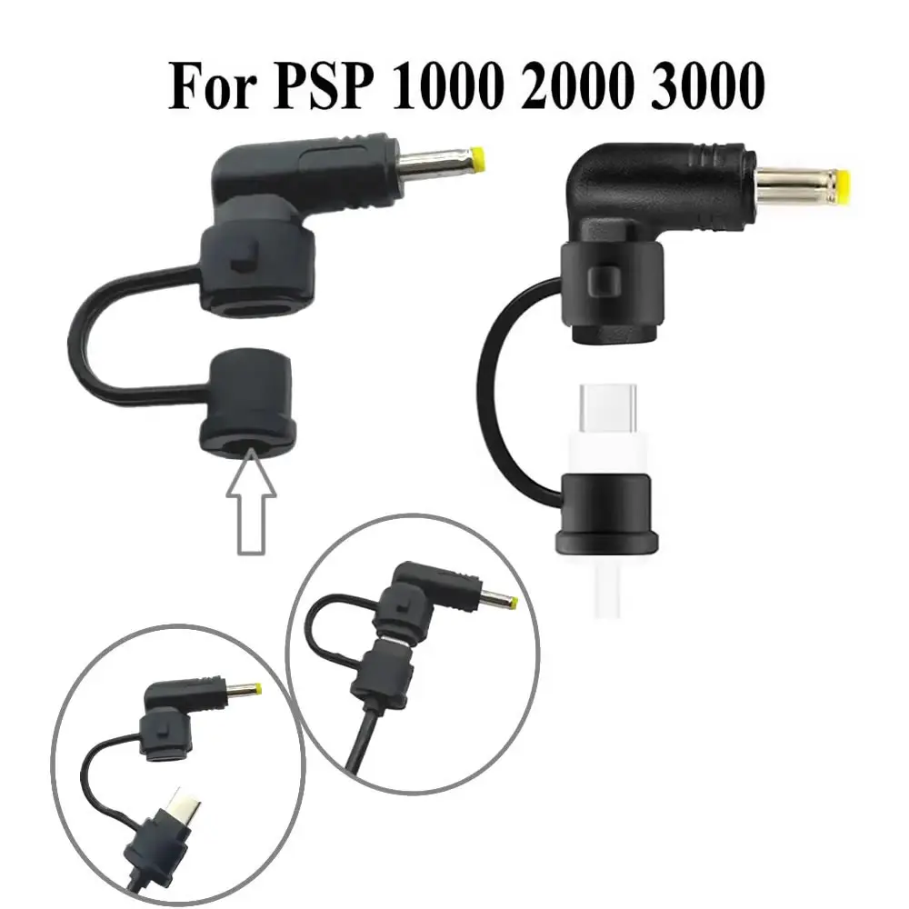 USB-C Type-C To DC Power Charging Conversion Plug Adapter For PSP 1000 ...