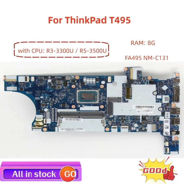 New-FA495-T495-Laptop-ThinkPad-motherboard-Model-Multiple-SN-NM-C131 ...
