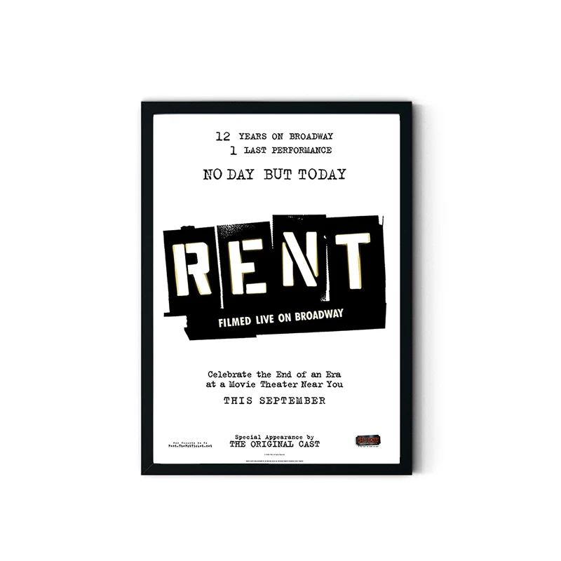 Rent Original Cast Poster