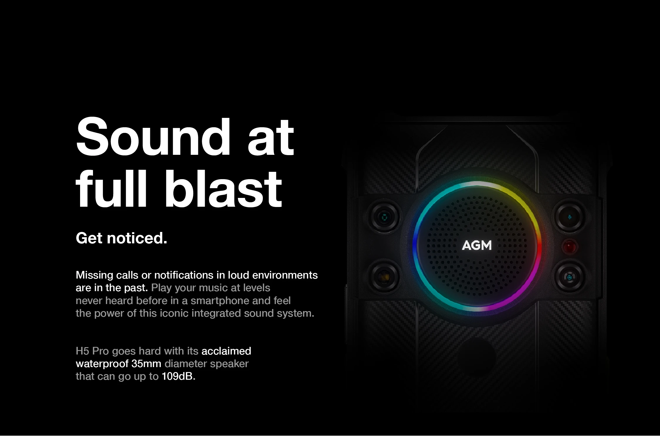 AGM H5 Pro Global Version 8+128G Rugged Smartphone MTK G85 ,6.5"48MP ...