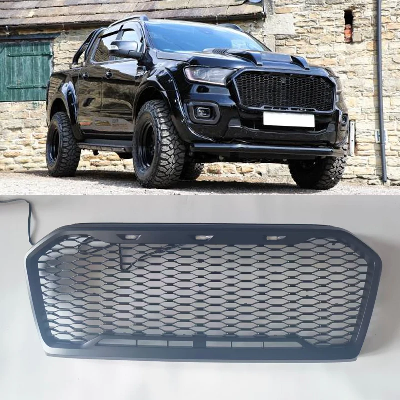 Modified-Raptor-LED-Front-Grille-For-Ranger-T8-PX-MKIII-MK3-WILDTRAK ...