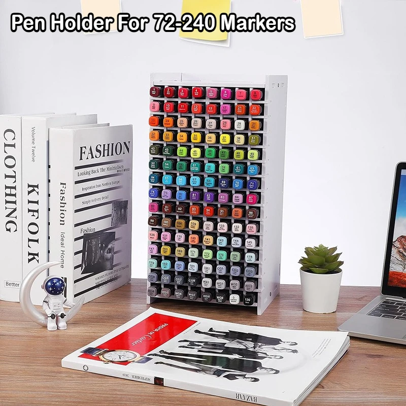 Holder For 72-240 Markers Large Capacity Marker Pen Holder Desk ...