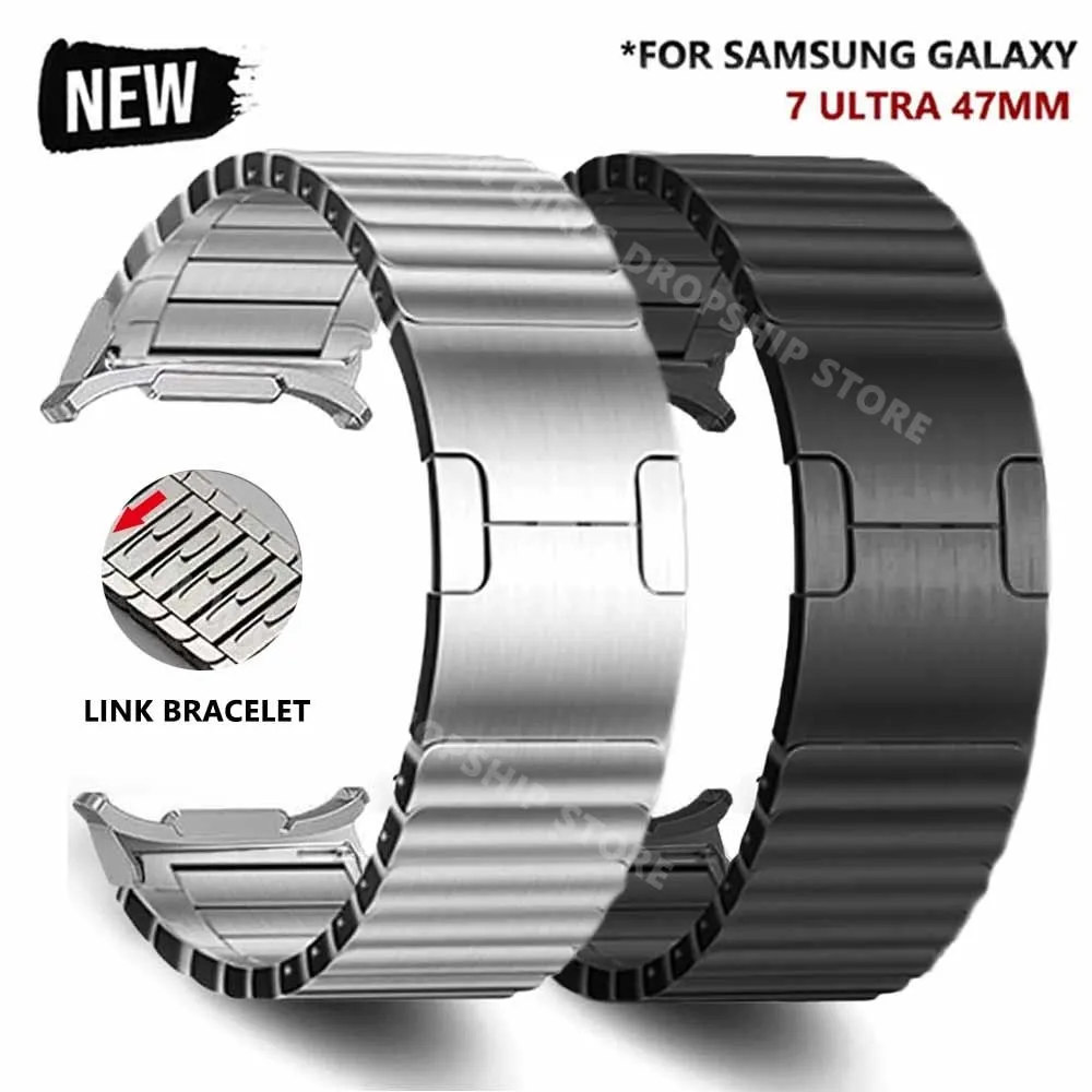Link-Bracelet-For-Samsung-Galaxy-Watch-7-Ultra-47mm-No-Gaps-Stainless ...