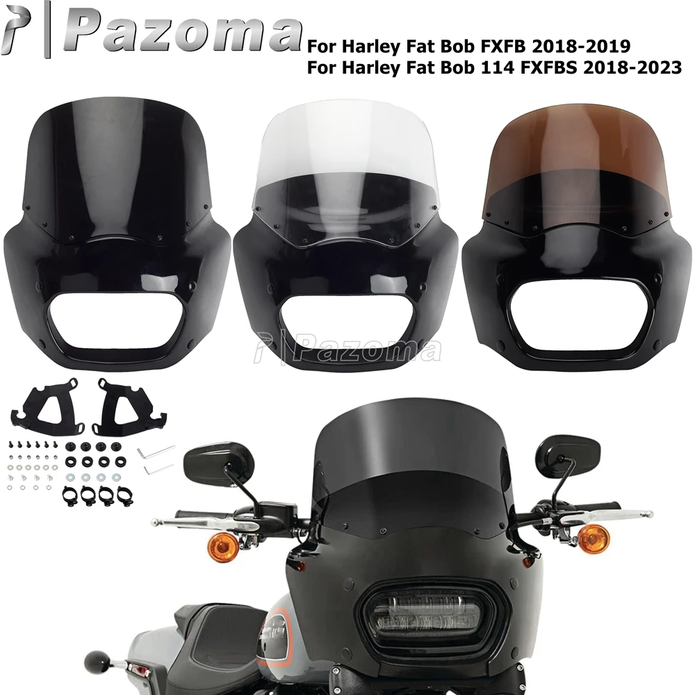 Fat Bob Road Warrior Fairing Cover Motorcycle Front Windshield ...
