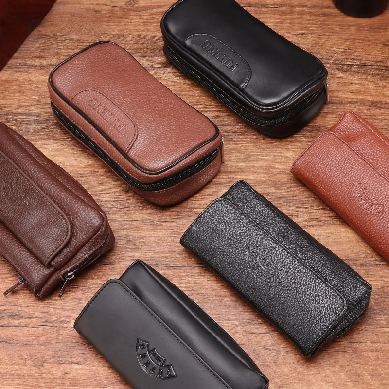 Tobacco-Smoking-Pipe-Bag-Soft-PU-Leather-Smell-Proof-Portable-Herb ...