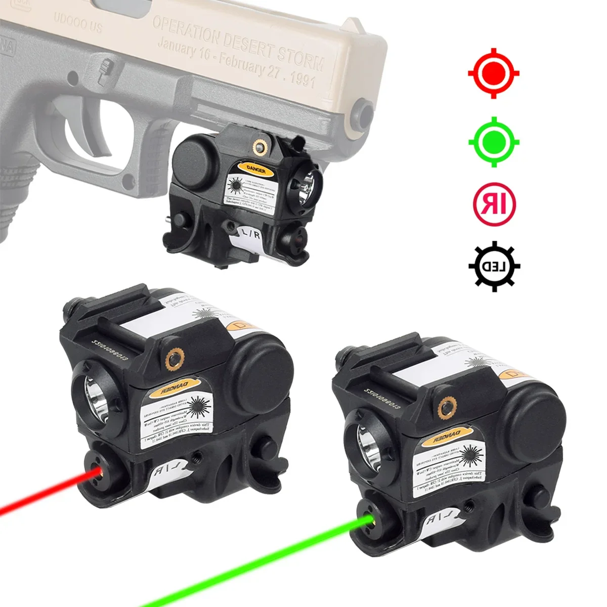 Tactical-Green-Red-Laser-Vis-o-Combo-Luz-Scout-Compact-Pistola-Lanterna ...