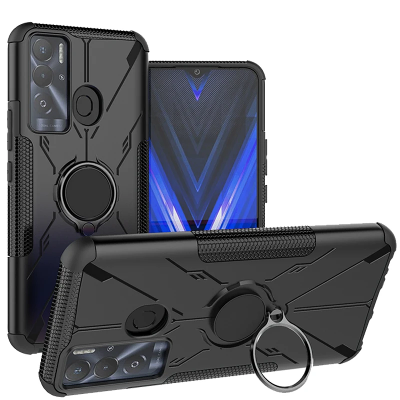 Full Cover For Tecno Pova Neo Case Armor PC Magnetic Suction Stand ...