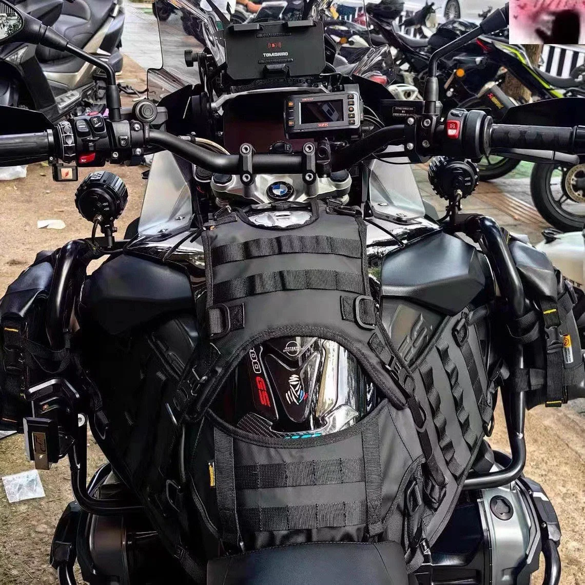 Motorcycle Fuel Tank Vest Supplies Accessories Protective Bars ...