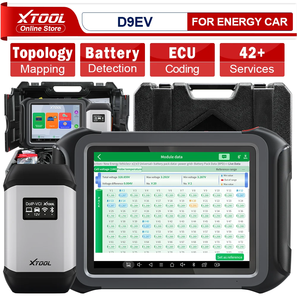 2024-XTOOL-D9EV-for-Energy-Vehicle-OBD2-Diagnostic-Tool-for-Tesla-for ...