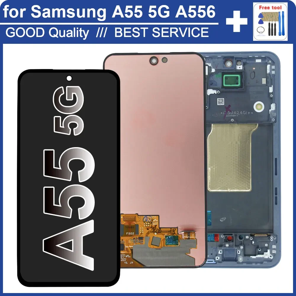 6.6'' Super AMOLED for Samsung Galaxy A55 5G LCD A556U Display Touch ...