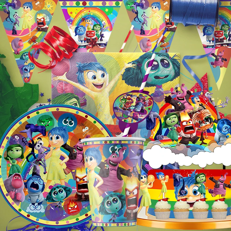Cartoon-Disney-Inside-Out-Theme-Party-Supplies-Tableware-Cup-Plate ...
