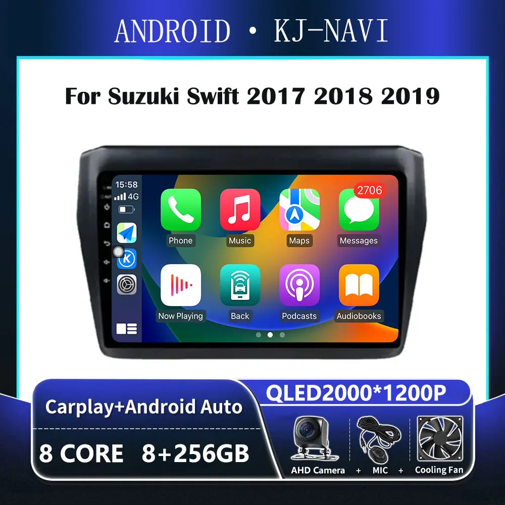 Android-14-Carplay-For-Suzuki-Swift-2017-2018-2019-Audio-Stereo-Car ...