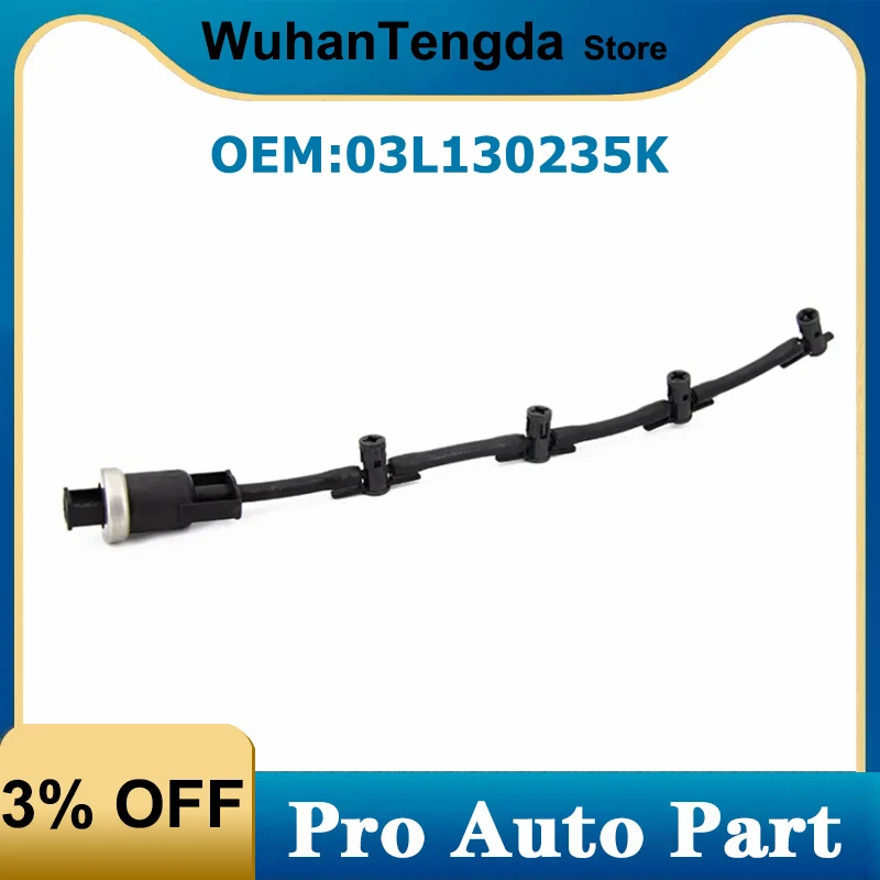 03L130235K Fuel Return Line Tank Line Pipe Injector Hose for VW Golf ...