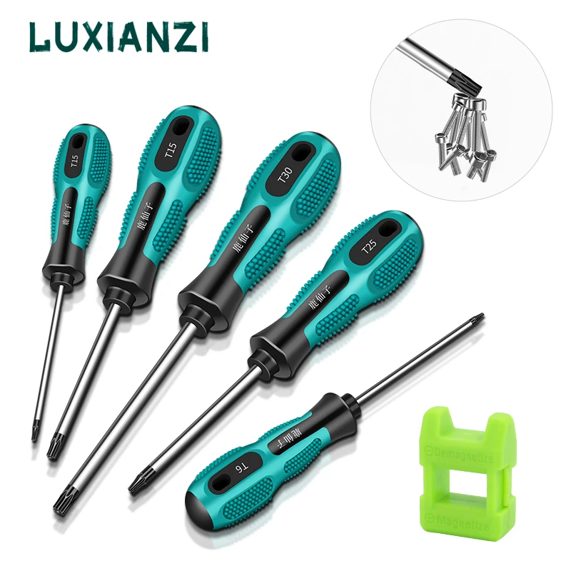 LUXIANZI Screwdriver Set Magnetic Screw Driver Bits with Insulated ...