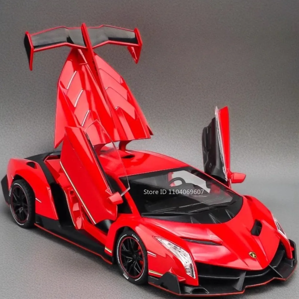 1:24 Scale Veneno Sports Car Model Toy Metal Diecast Doors Opened Shock ...