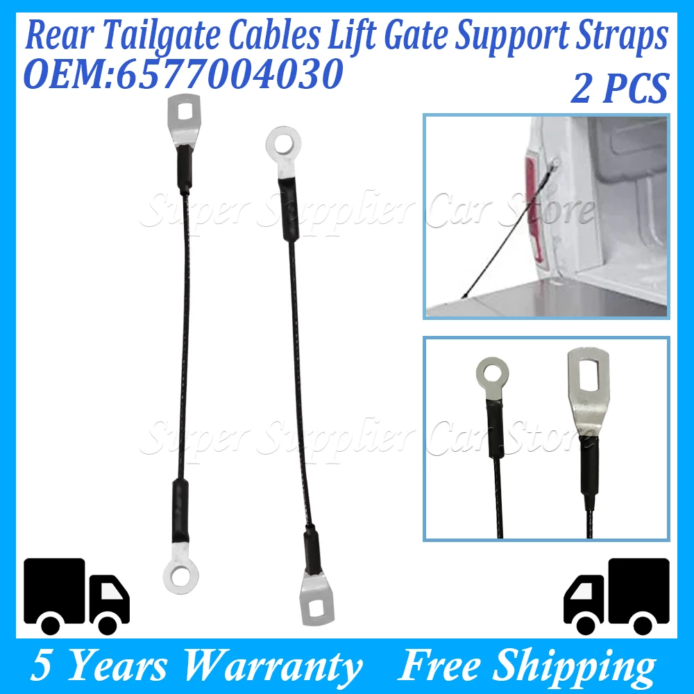 One-Pair-Rear-Tailgate-Cables-Lift-Gate-Support-Straps-For-Toyota ...