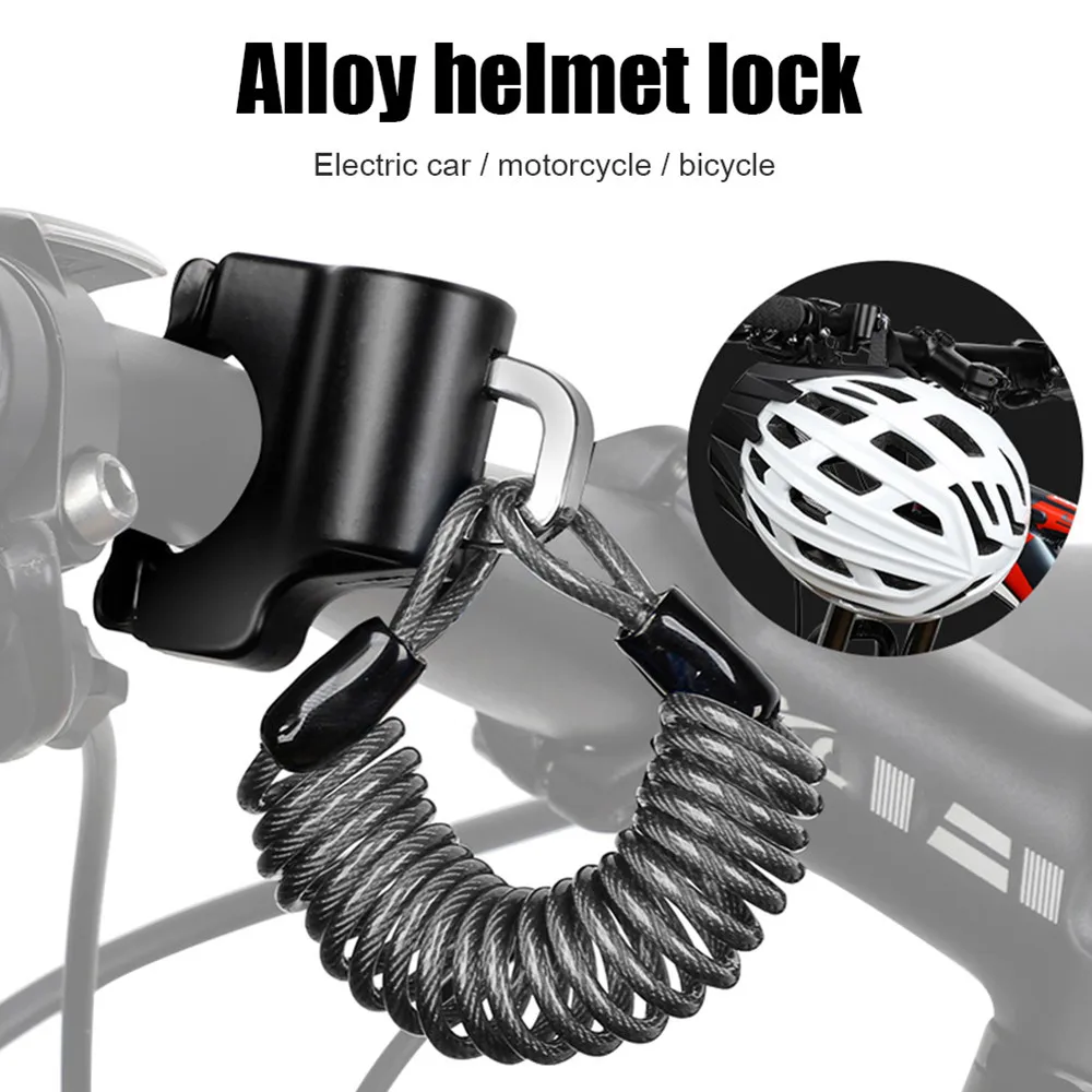 Helmet Safety Lock Universal Bicycle Motorcycle Handlebar Helmet Lock ...
