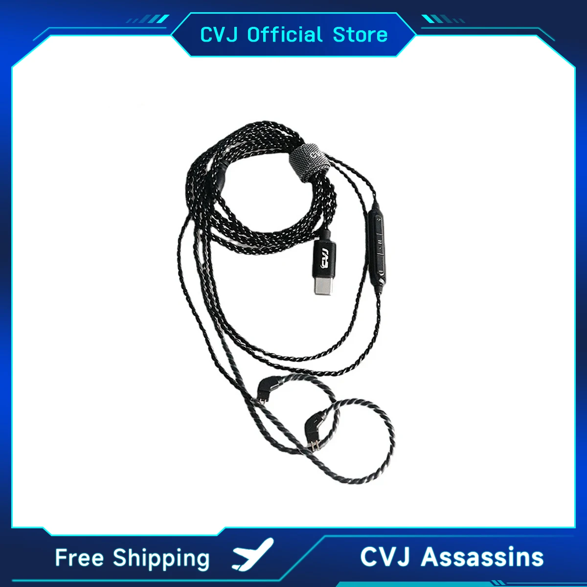 CVJ-V6-TYPEC-Earphone-Cable-HD-DAC-Lossless-High-Fidelity-Upgrade ...