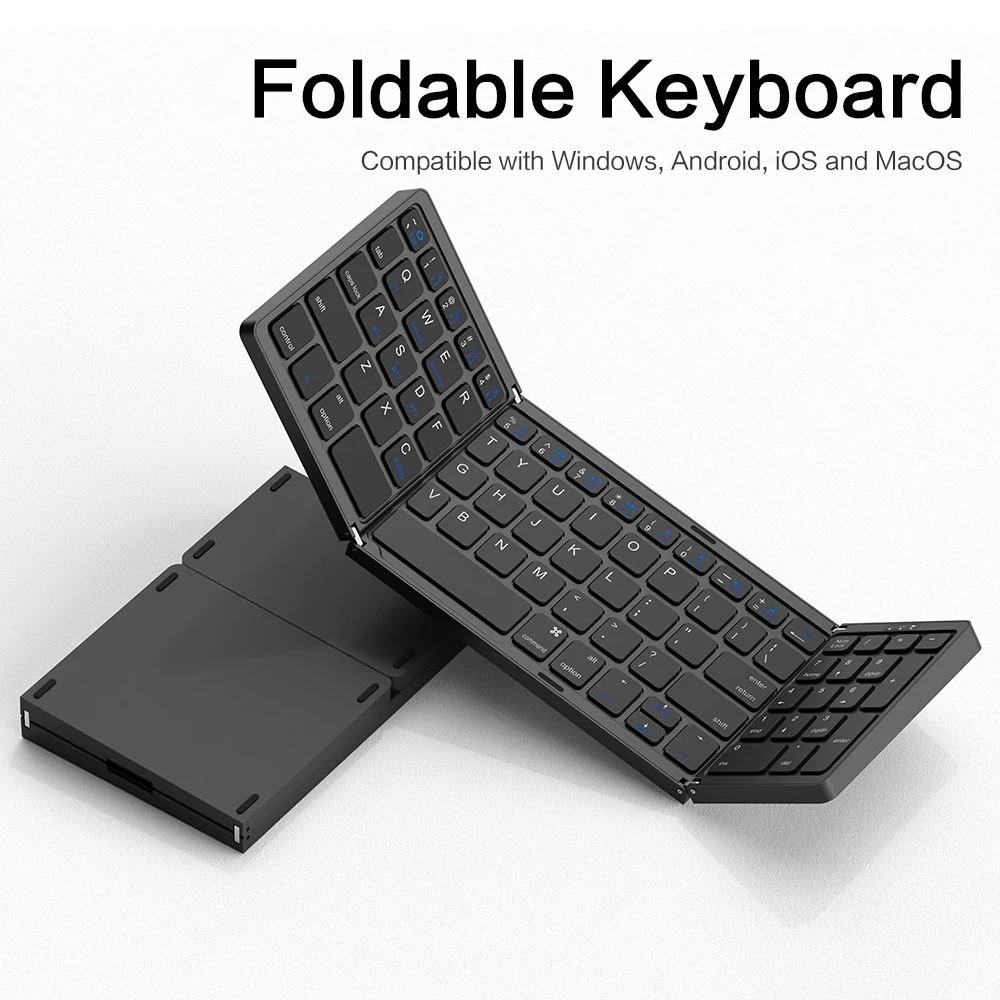 Folding-Portable-Wireless-Keyboard-Fordable-BT-Keyboard-Travel-Pocket ...