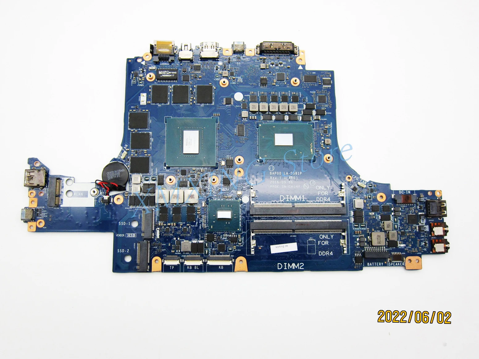 FULCOL-For-DELL-Alienware-13-R3-Laptop-Motherboard-I7-7700HQ-CPU ...