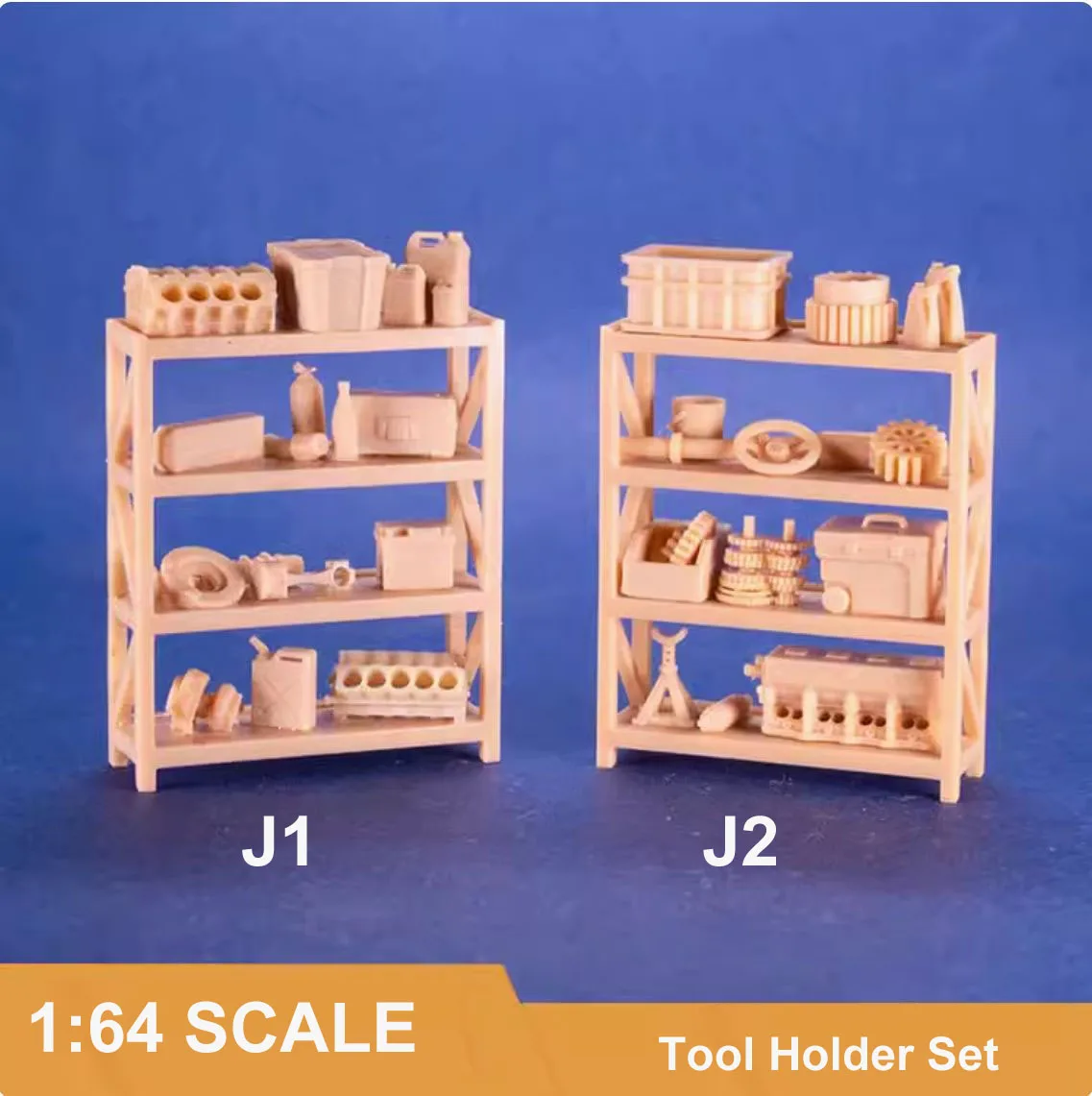 1-64-Garage-Workbench-Set-Tool-Cabinet-Auto-Repair-Tool-Model-Scene ...