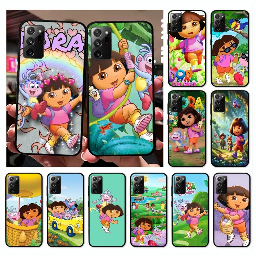 Cartoon-D-Dora-the-Explorers-Phone-Case-For-Samsung-Note-8-9-10-20-pro ...