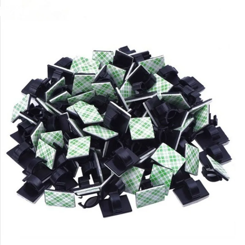 Pinces Adhésives De Rangement De Câbles De Voiture, 20 Pièces, Enrouleur De Câbles, Porte-câble ...