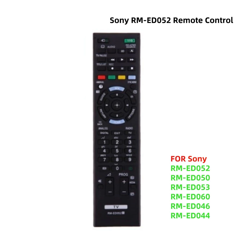 Professional Remote Control For Sony Tv Rm-ed050 Rm-ed052 Rm-ed053 ...