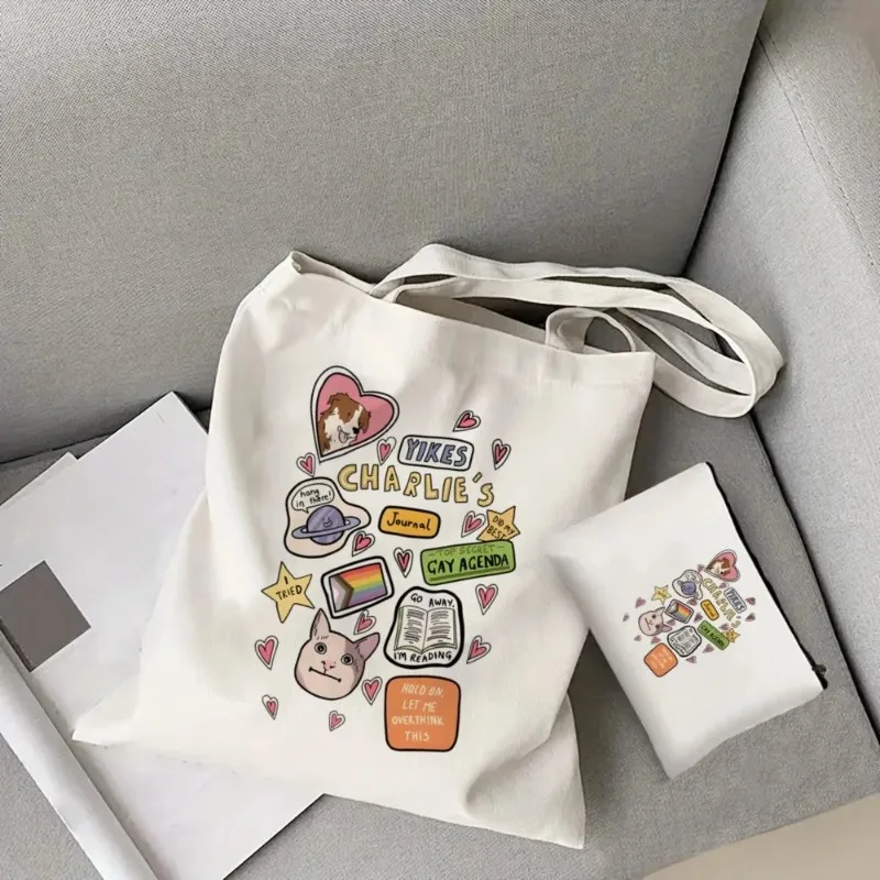 2pcs-set-Nick-Ladies-Handbag-Cosmetic-Bag-Show-Heartstopper-Fashion ...