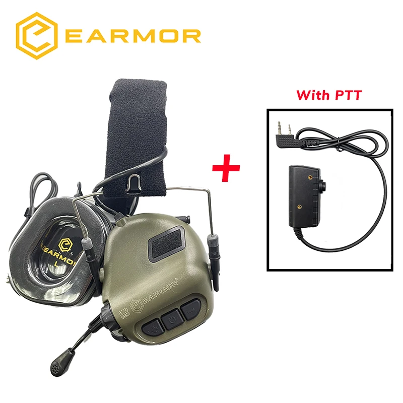 EARMOR-M32-MOD4-Tactical-Headset-e-adattatore-PTT-U94-adatto-per ...