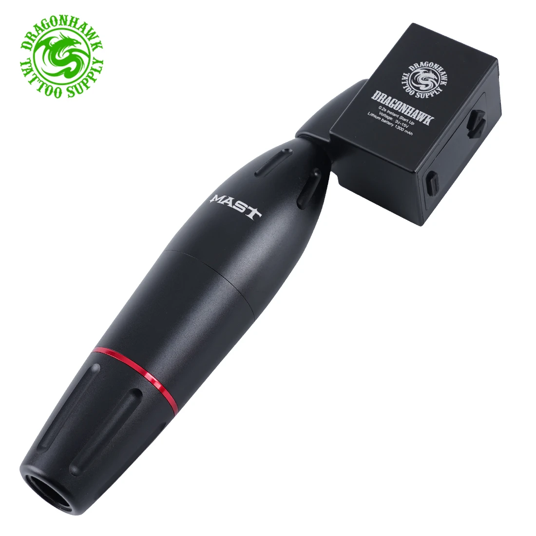 Mast K2 Rotary Tattoo Machine Pen With Dragonhawk New Lcd Mini Wireless ...