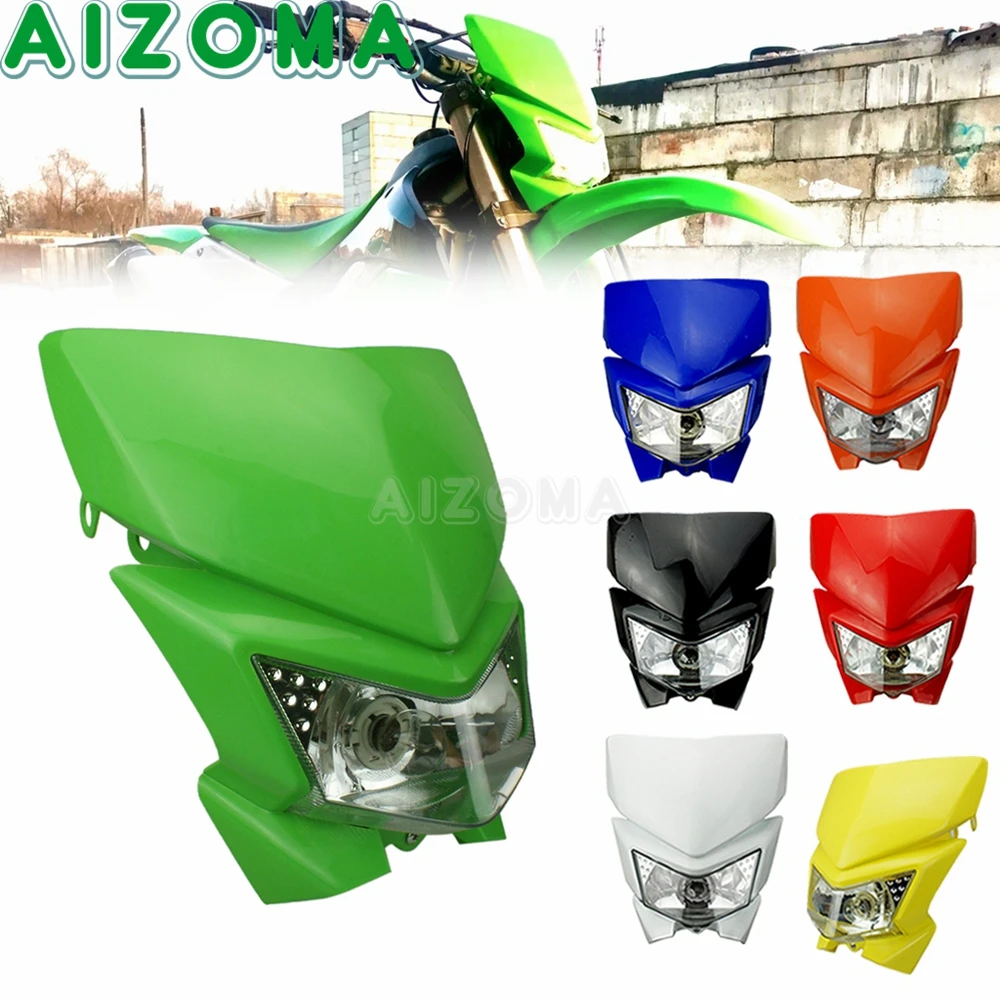 Off-Road-Motocross-Headlight-For-Kawasaki-KLX-150L-110L-140L-230-250 ...