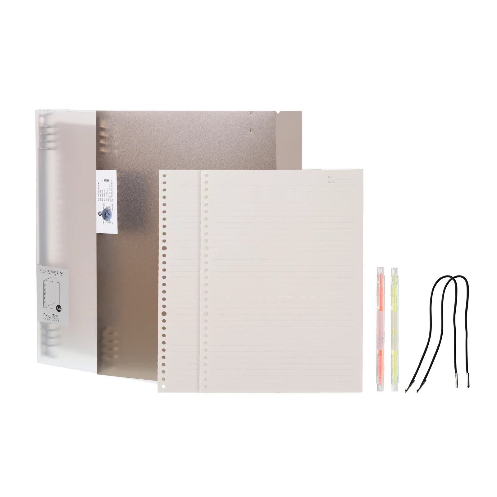 A4-Notebook-Binder-2Set-Loose-Leaf-Book-Ring-Binder-8-Divider-Tab-8 ...