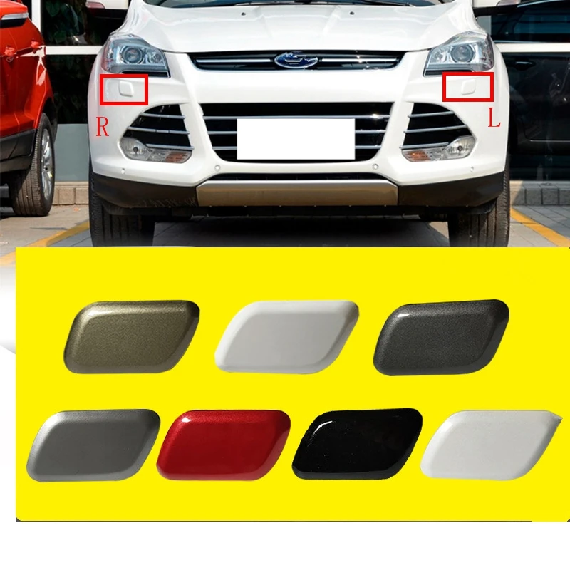 Cafoucs Front Headlight Washer Spray Jet Nozzle Cover Cap For Ford Kuga ...