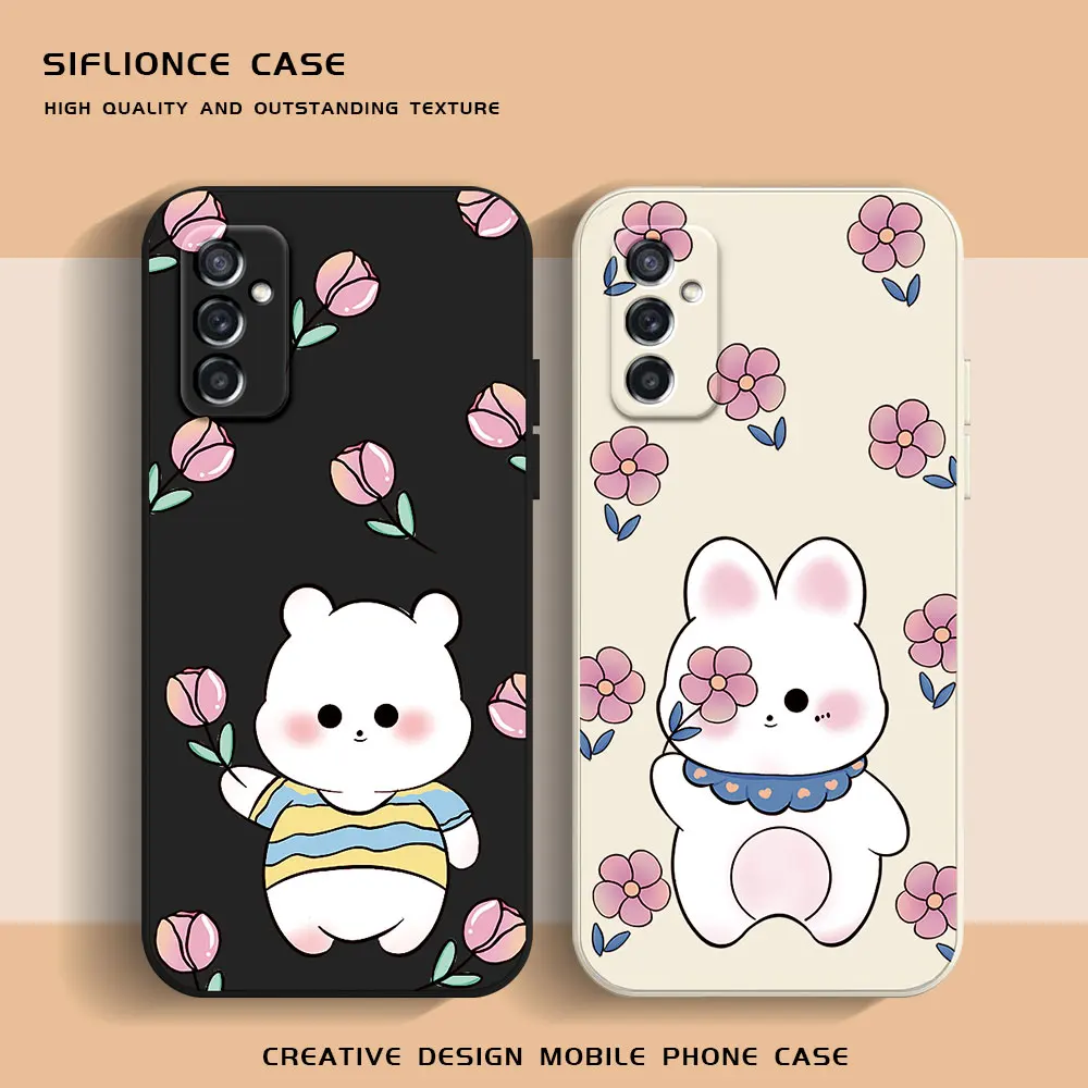 Cartoon Soft Silicone Phone Case for Samsung M40S (WH-MF0098)