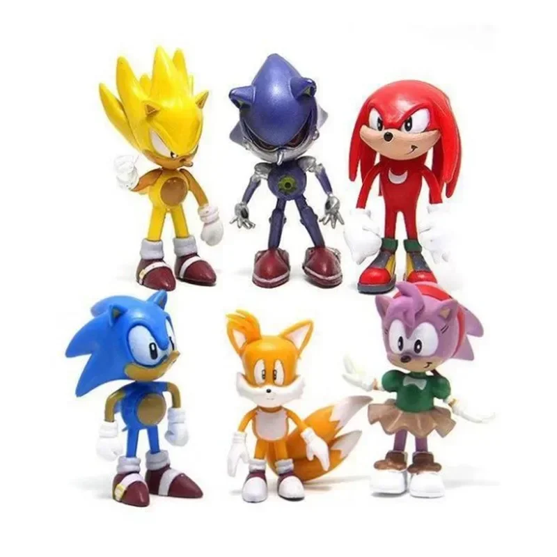 Mini-Cute-Supersonic-Character-Toy-Set-para-Crian-as-Hedgehog-Shadow ...
