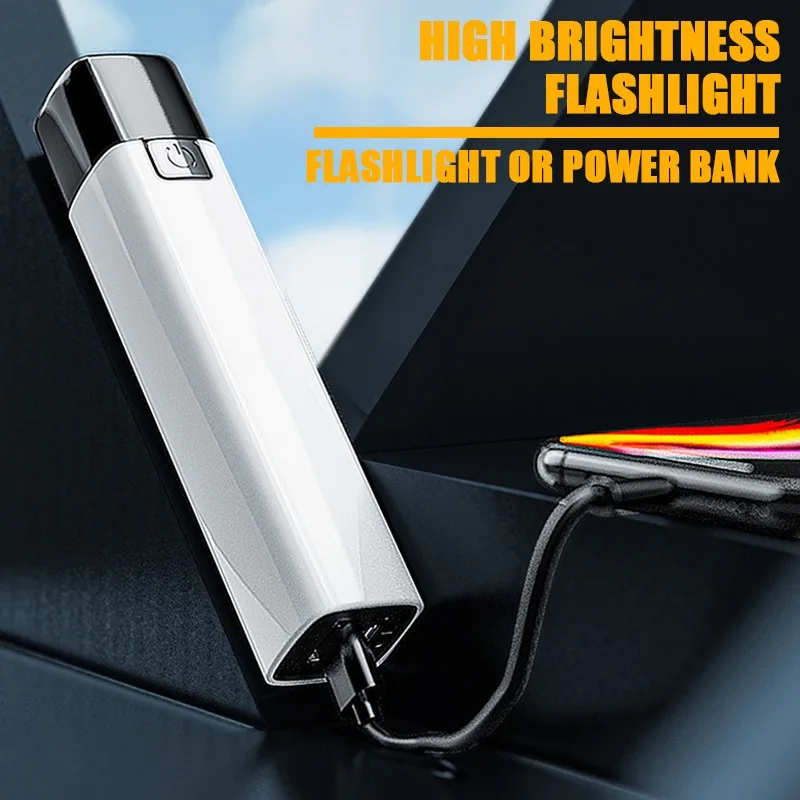 Strong-Light-Mini-USB-Phone-Charger-High-Power-Bank-Camping-Waterproof ...