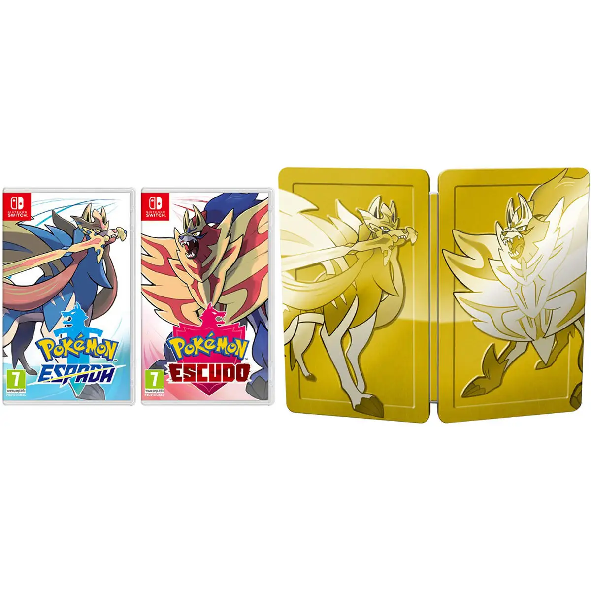 Pokemonดาบ + Pokemon Dual SHIELD Steelbookสวิทช์Nintendo SWITCHเกมอายุ ...