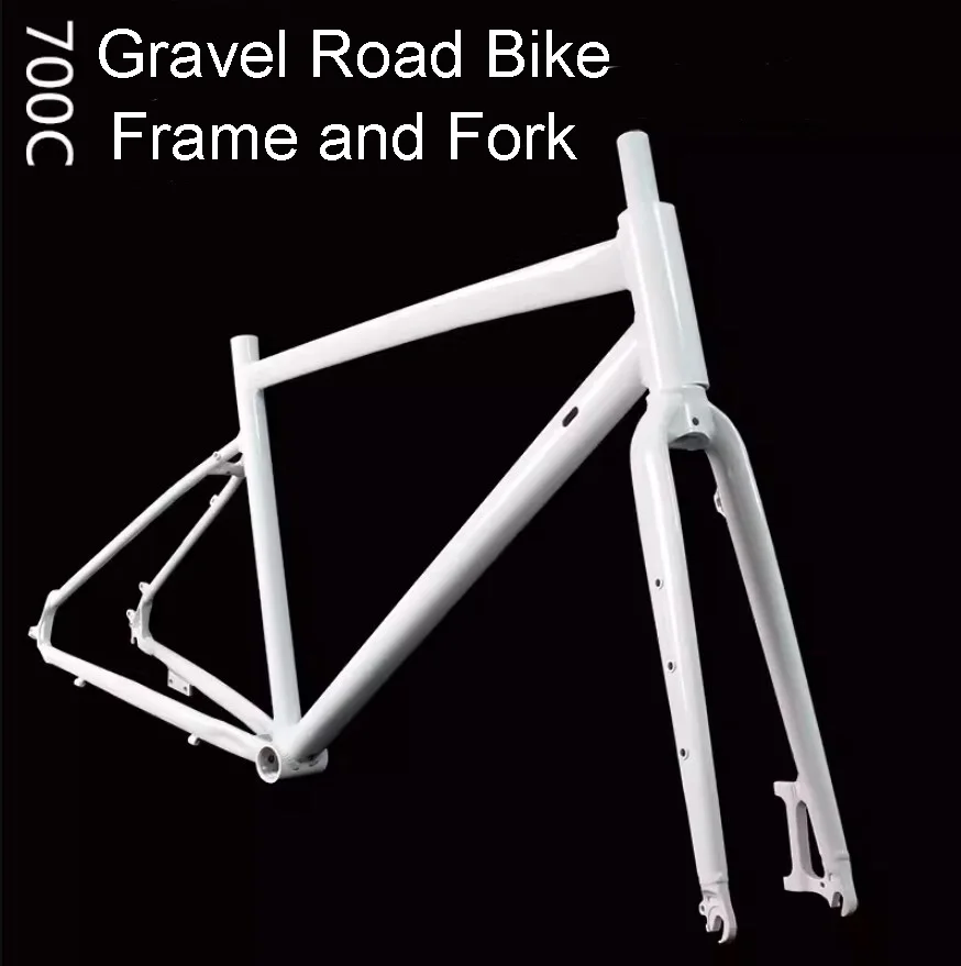 700C Gravel Aluminum Alloy Frame Off-road Road Bike Frame And Fork ...