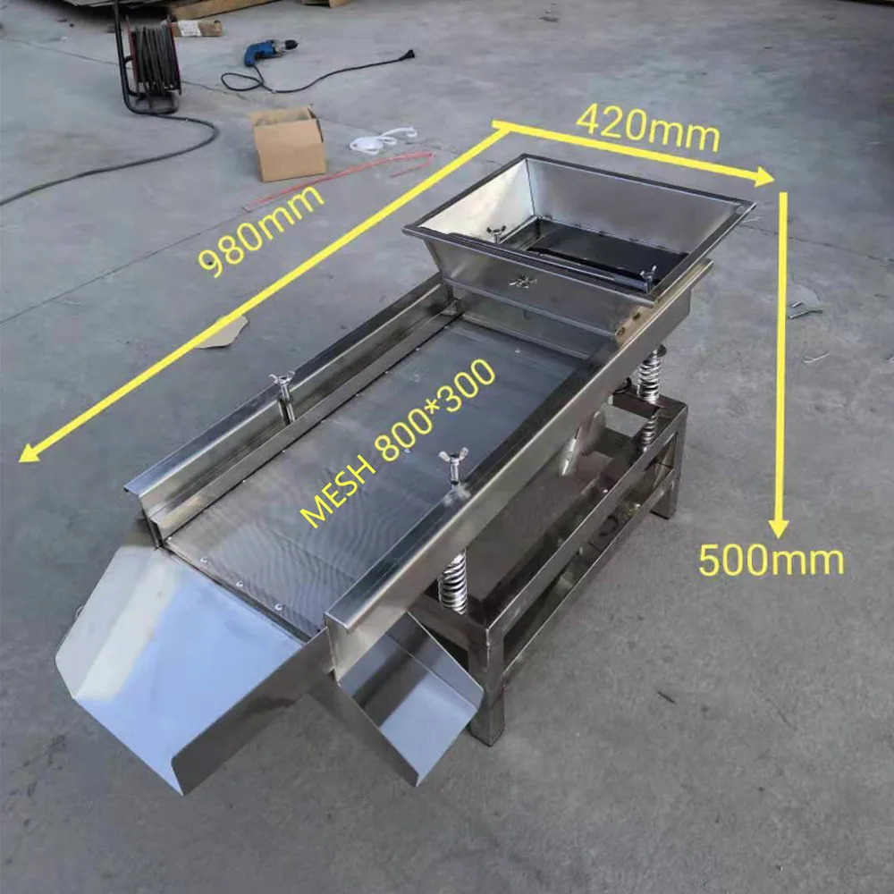 30-80cm-Linear-Vibration-Sieve-Screen-Stainless-Steel-Vibration-Separator-for-Particle-Screening ...
