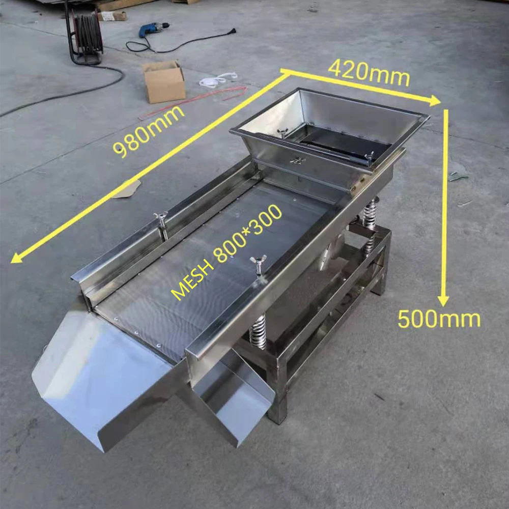 30*80cm Linear Vibration Sieve Screen Stainless Steel Vibration ...