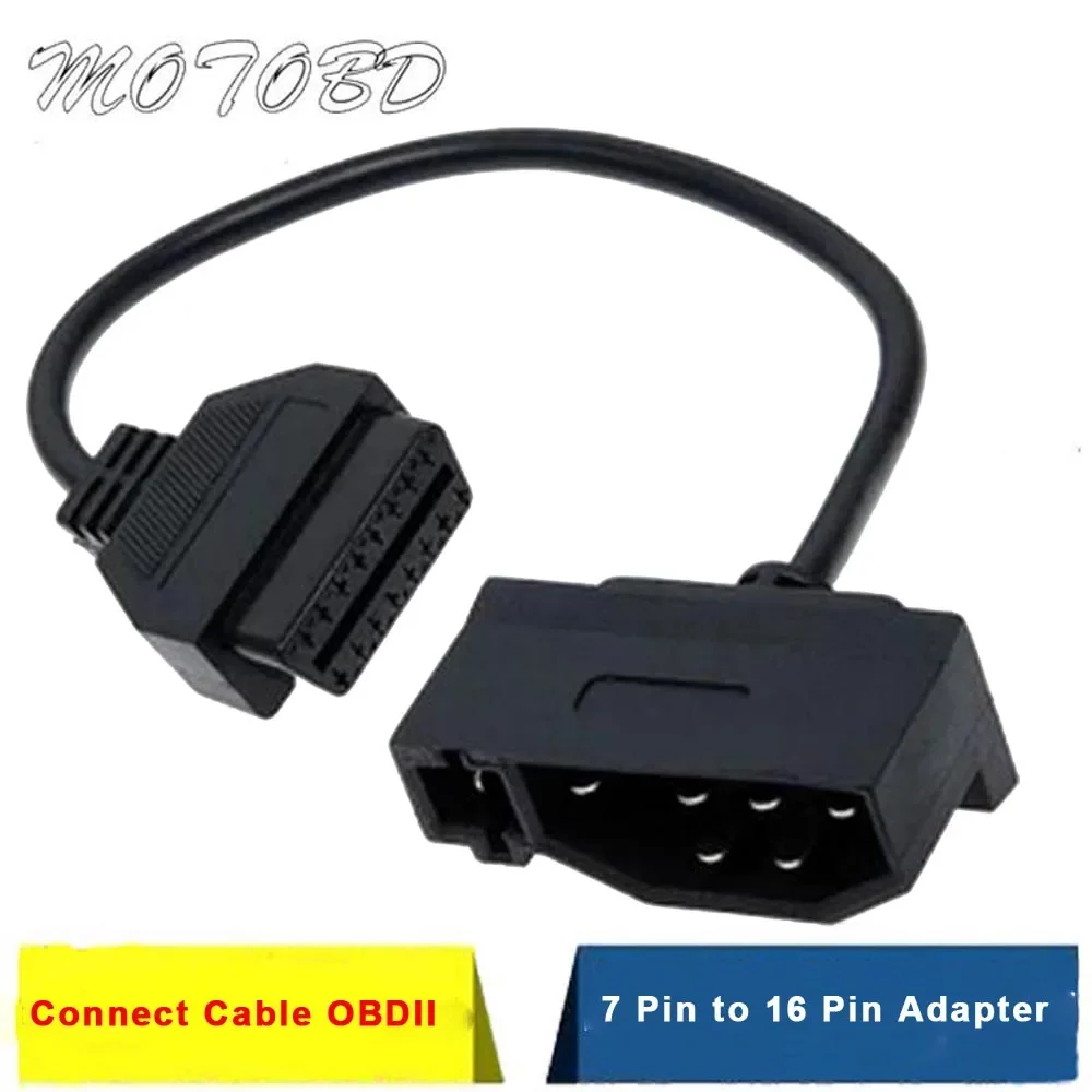 OBD1-OBDII-16-Pin-Cable-Connector-for-Ford-7Pin-Male-To-OBD2-16Pin ...
