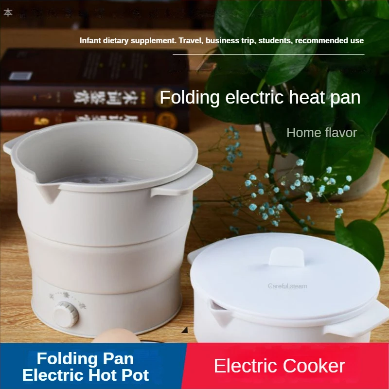 Portable-Foldable-Silicone-Skillet-Pot-For-Travel-Baby-Folding-Kettle ...