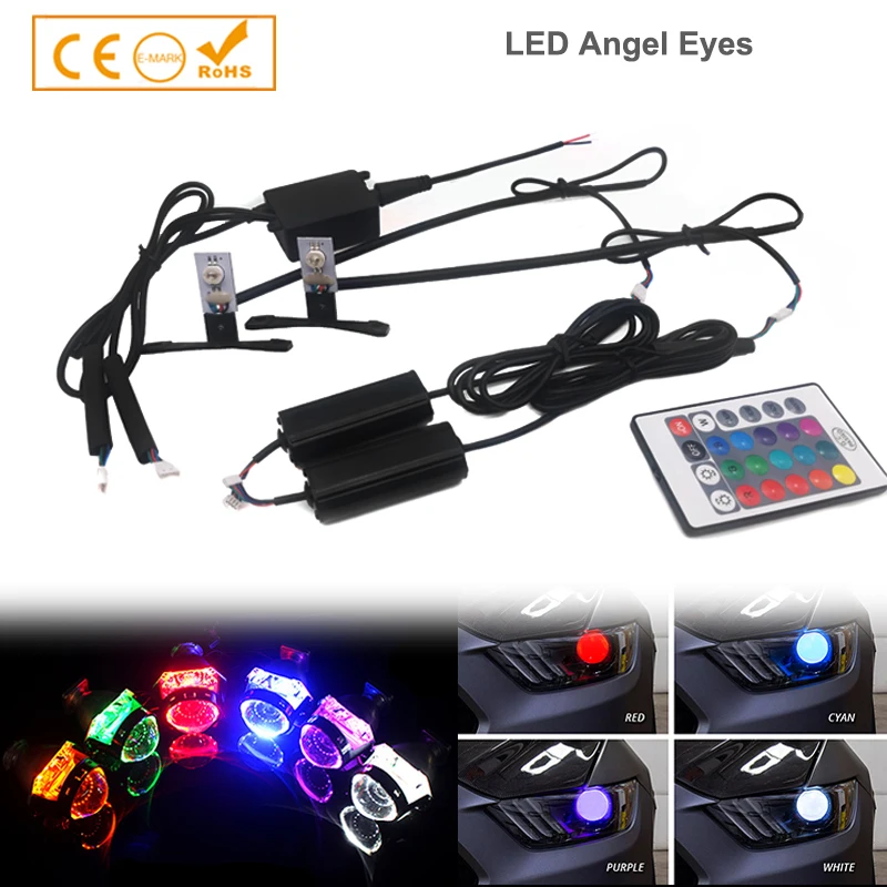 Multi-Color-RGB-Demon-Eye-LED-Devil-Eyes-For-Projector-Lens-With ...