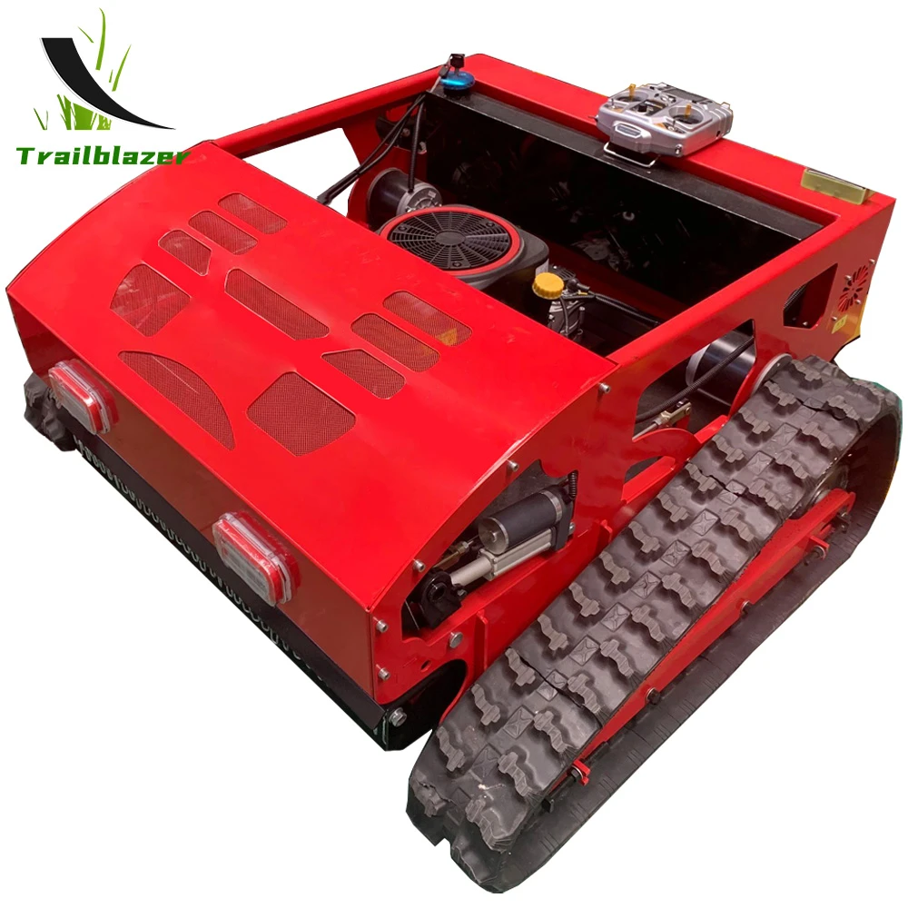 800MM Remote Control Robot Lawn Mower Gasoline Powered 16HP 452CC Big ...